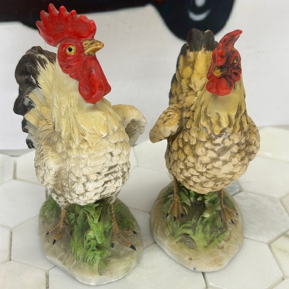 Homco | Art | Vtg Homco Porcelain Rooster Chicken 65 Figurine 446 ...